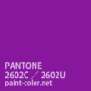 PANTONE_FORMURAGUIDE | PANTONE2602C／2602U（メラミン/アクリル/ラッカー）| 塗料調色のペイントカラー